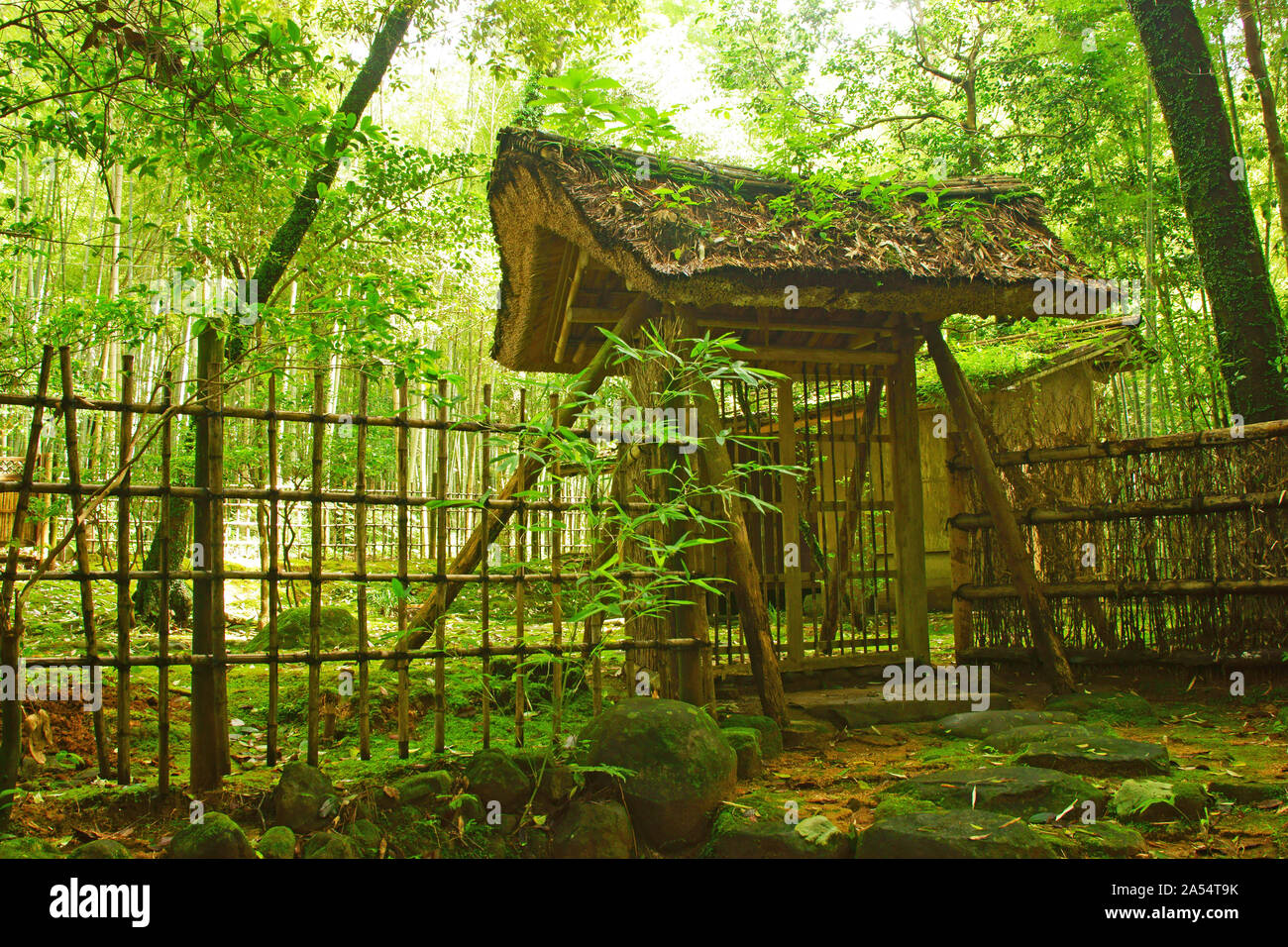 Japanese style arch Stock Photo - Alamy