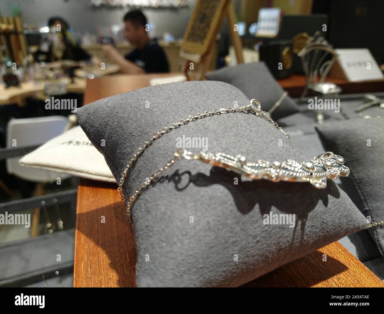 Handmade silver ornaments Stock Photo - Alamy