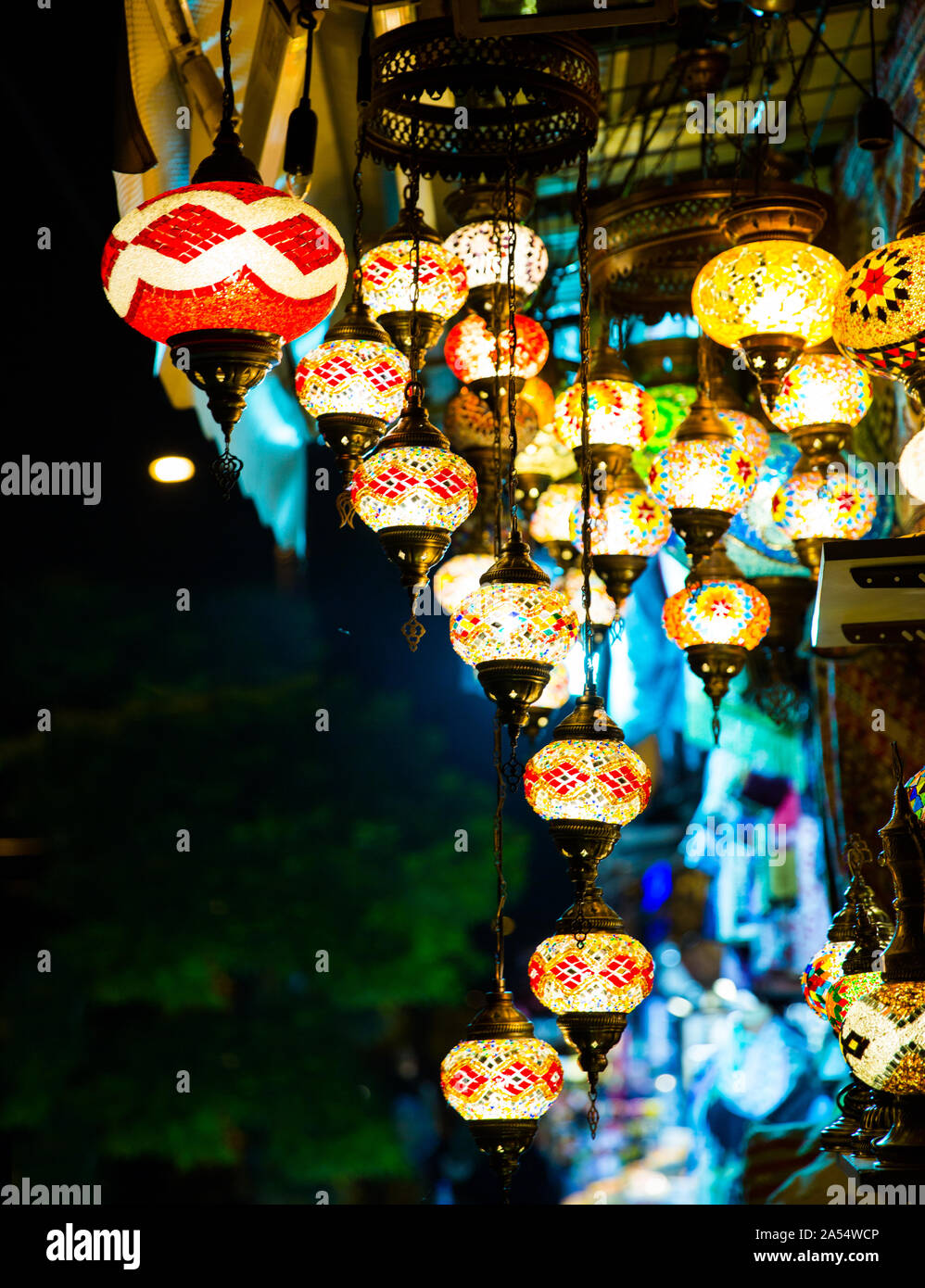 Ramadan colorful lantern mock up traditional Stock Photo - Alamy