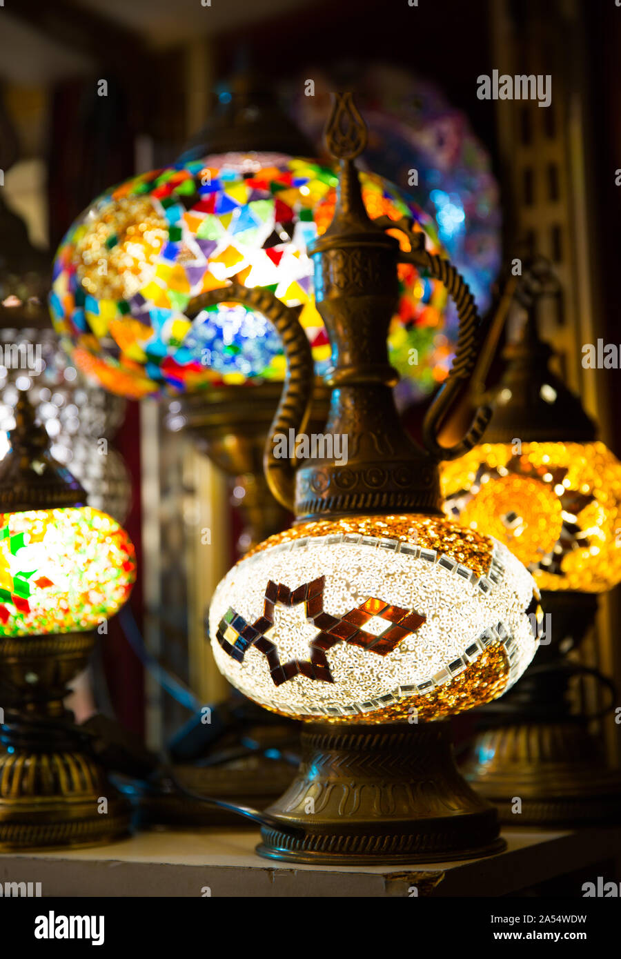 Ramadan colorful lantern mock up Stock Photo - Alamy