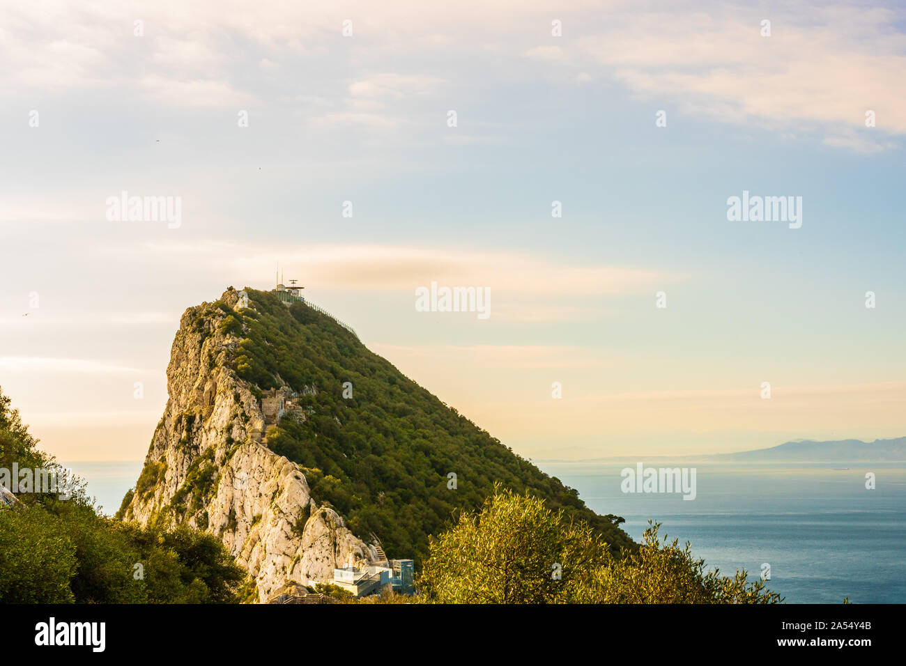 Aerial view of the Rock of Gibraltar, UK Stock Photo - Alamy