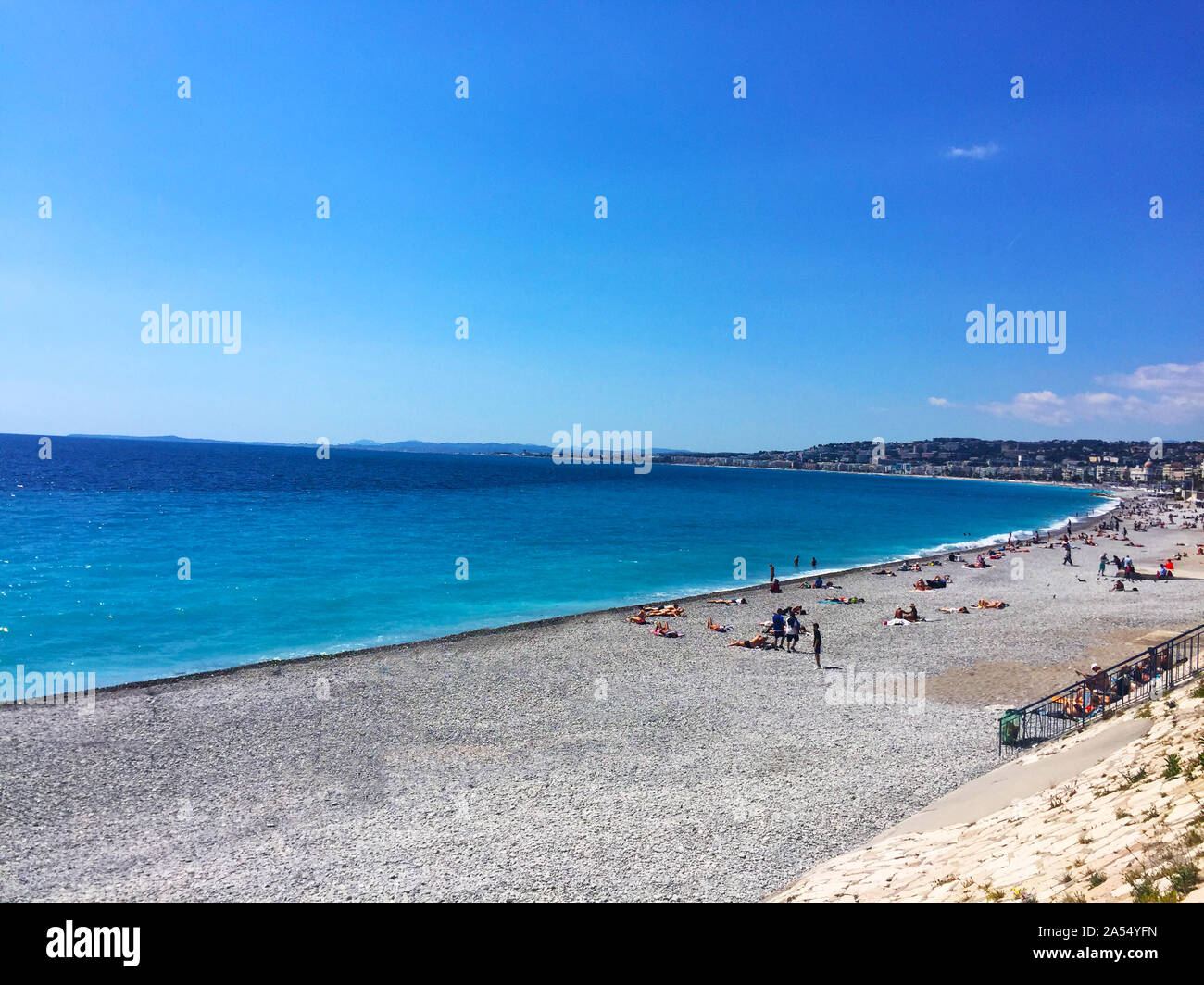 Beautiful beach french riviera hi-res stock photography and images - Alamy