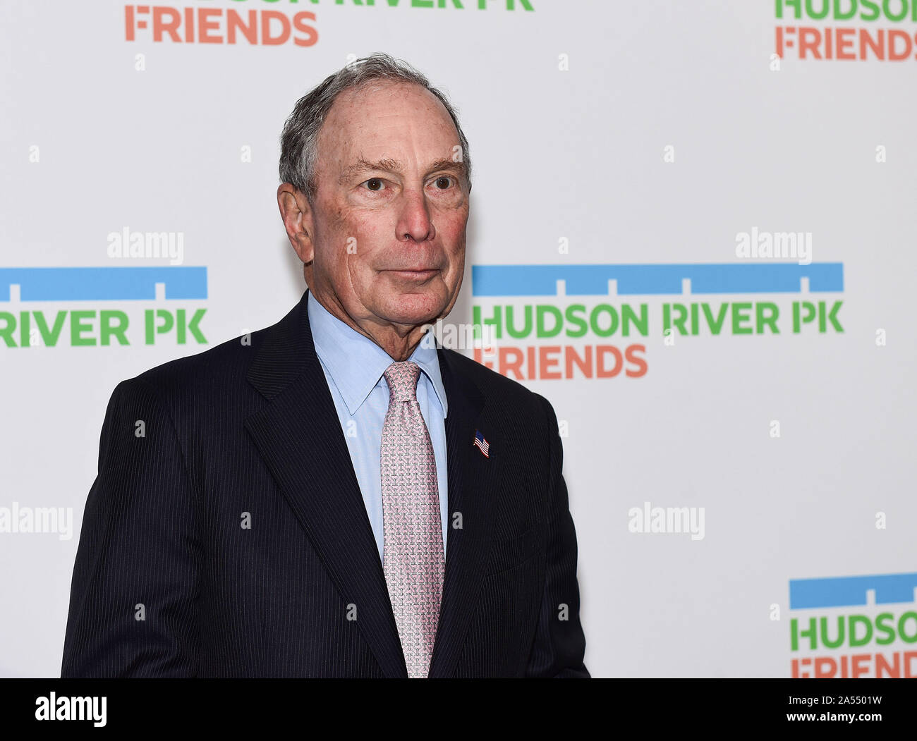New York, USA. 17th Oct, 2019. CEO of Bloomberg L.P. Michael Bloomberg ...