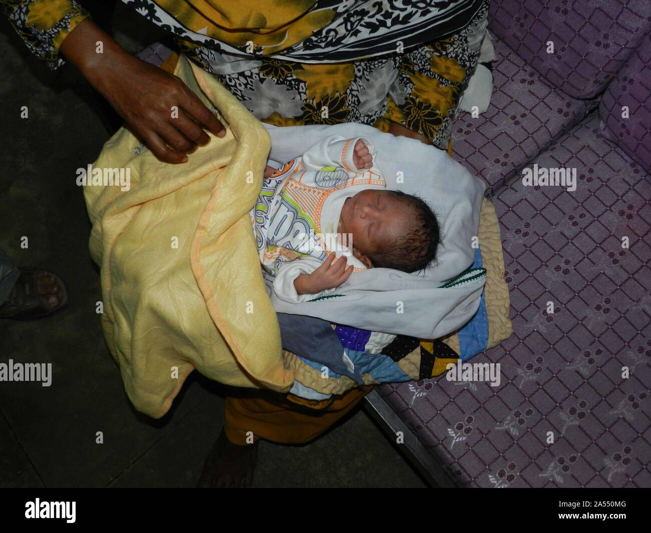 A six legged infant child born in Sukkur few years ago, being treated ...