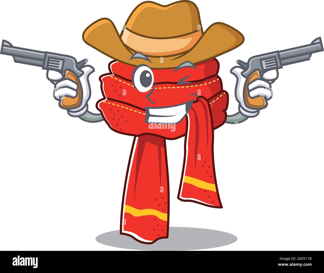 Cowboy scarf placed in the cartoon cupboard Stock Vector Image & Art ...