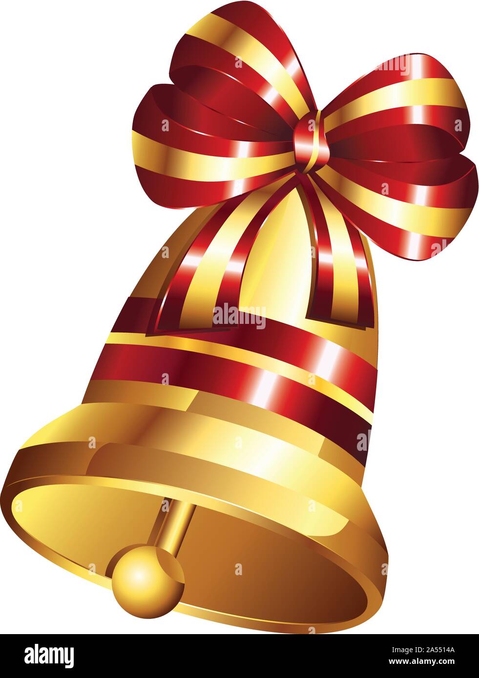 Classic golden bell Stock Vector Images - Alamy