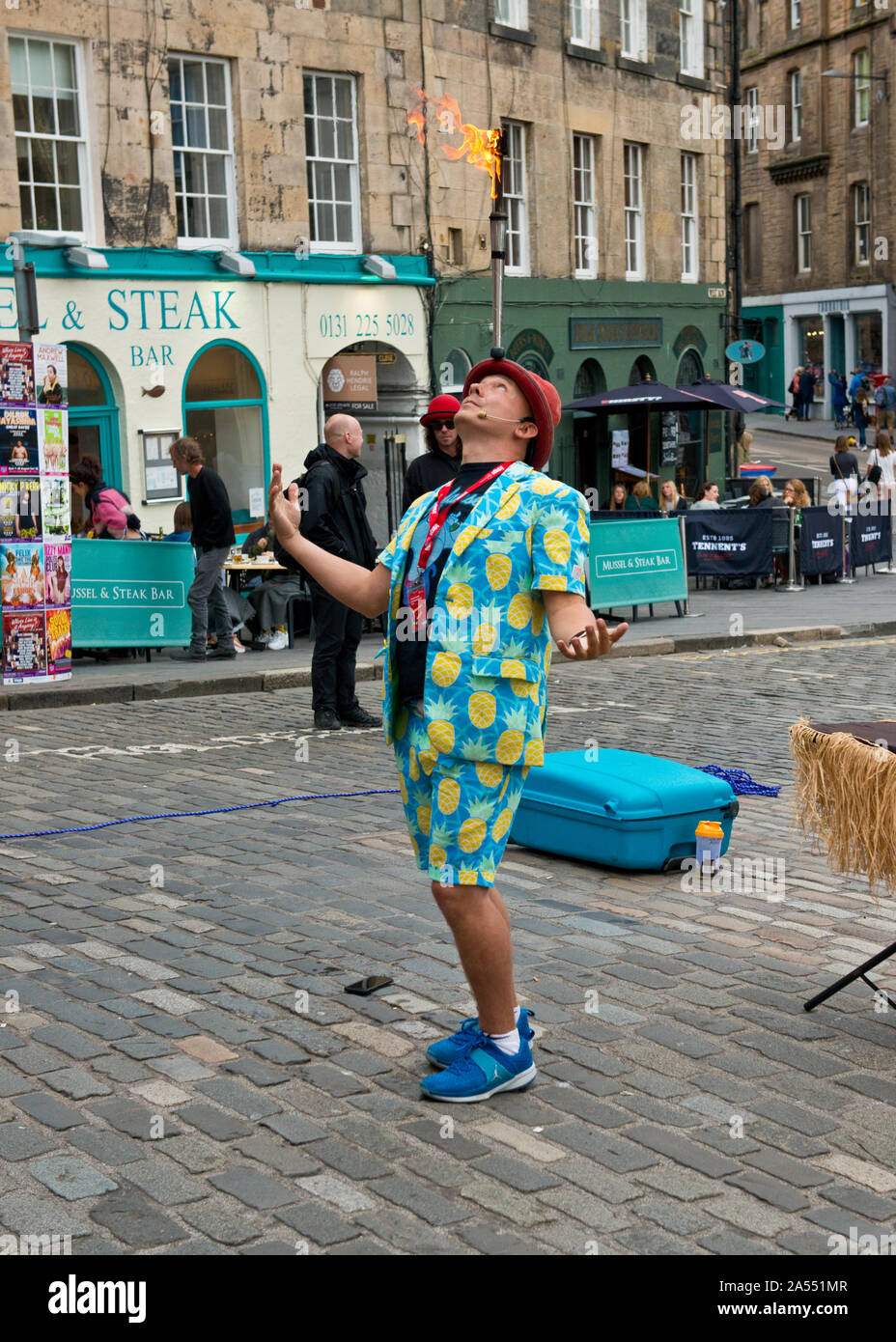 Fire eating hi-res stock photography and images - Alamy