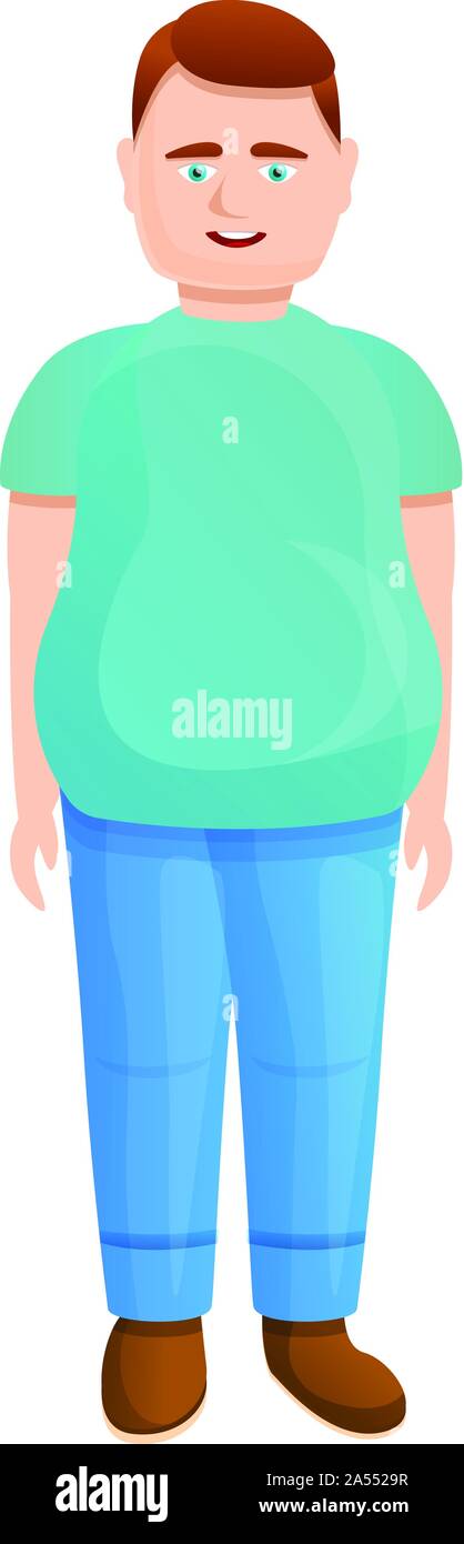 Overweight Man Clipart Cartoon