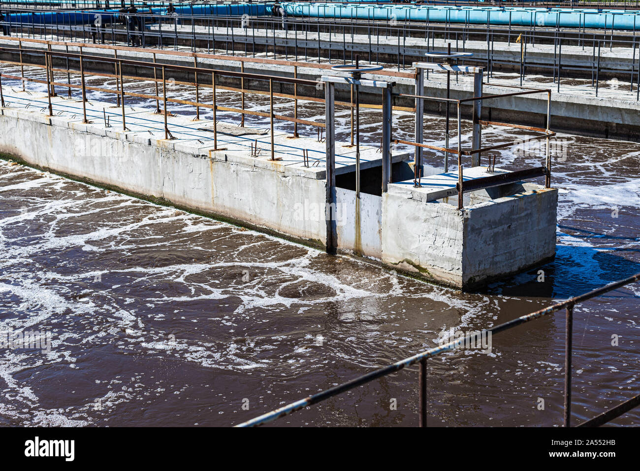 Treatment plant. City sewer. Environmental pollution. Cleaning Stock ...