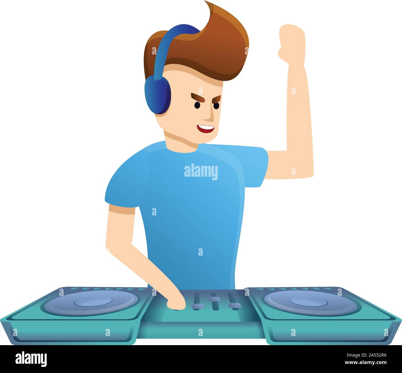 Modern cute dj icon. Cartoon of modern cute dj vector icon for web ...