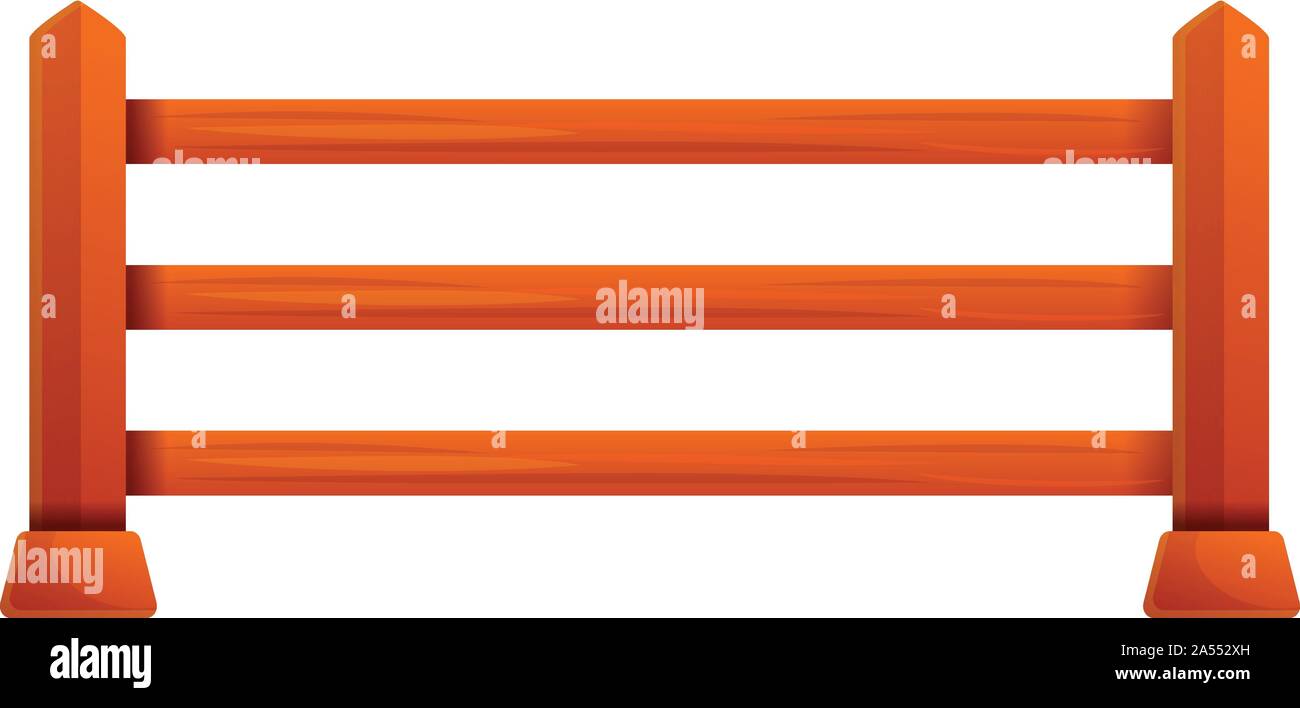 Horse farm fence icon. Cartoon of horse farm fence vector icon for web ...