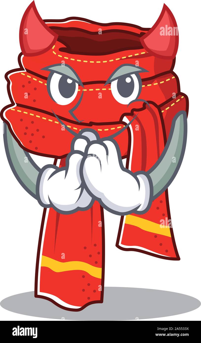 Devil scarf cartoon with the character shape Stock Vector Image & Art ...