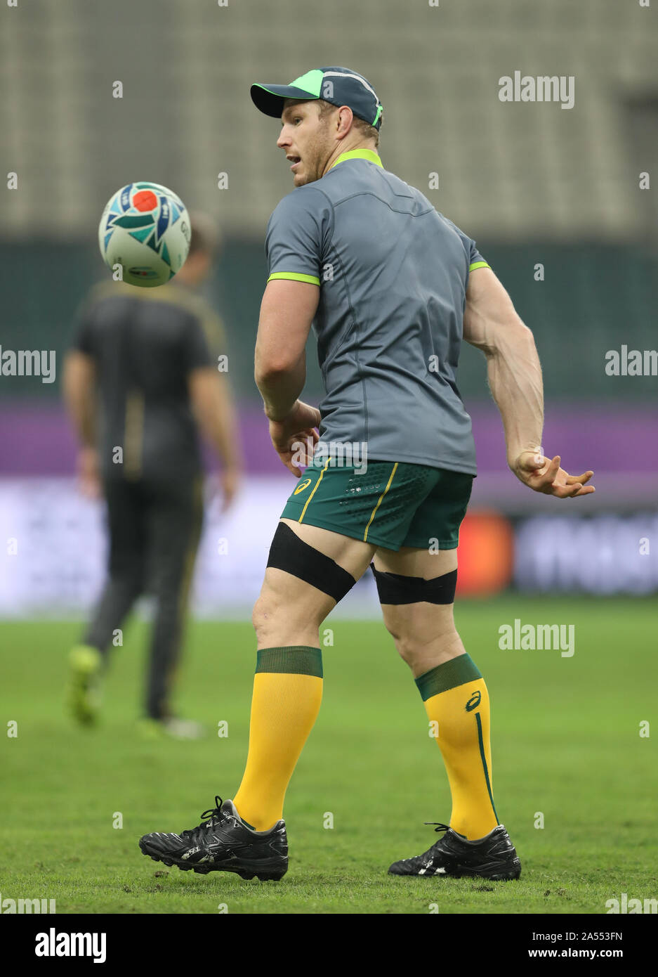 Australias David Pocock During The Captains Run At Oita Stadium