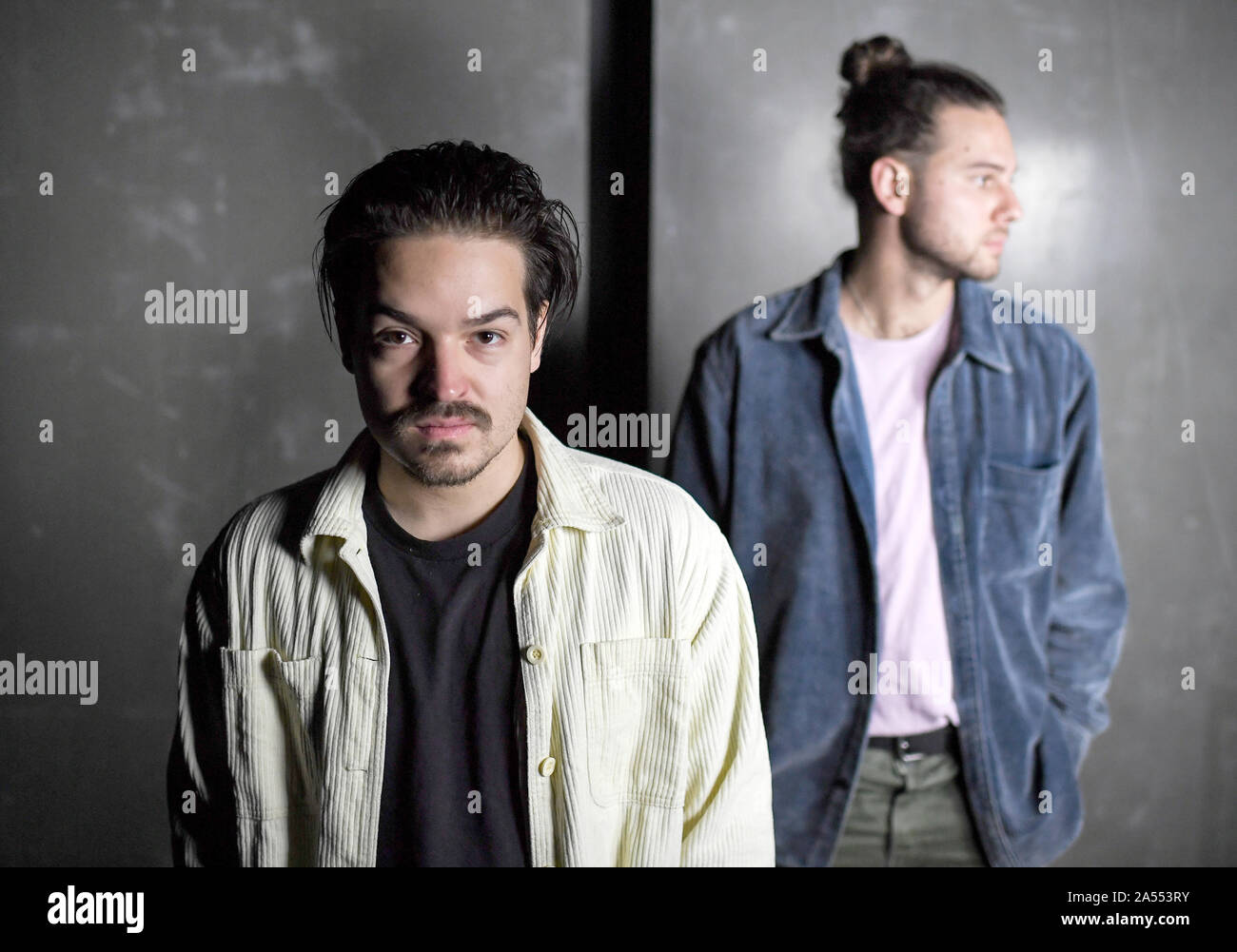 Berlin, Germany. 16th Oct, 2019. The musicians Clemens Rehbein (l) and ...