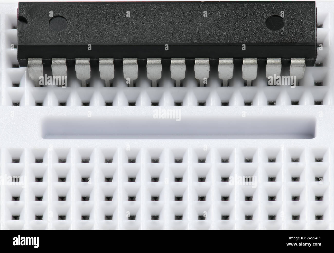breadboard and microchip closeup - electronic component for digital ... breadboard and microchip closeup - electronic component for digital ...