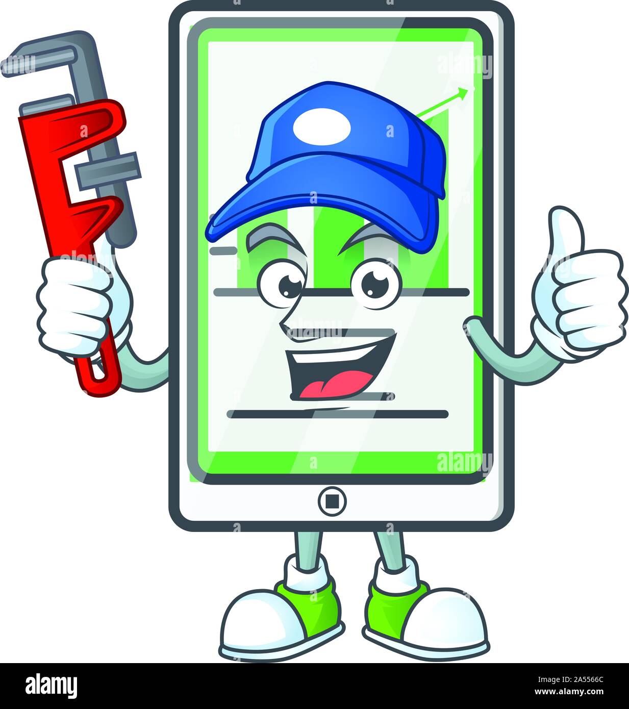 Plumber up chart vertical tablet for progress Stock Vector Image & Art ...