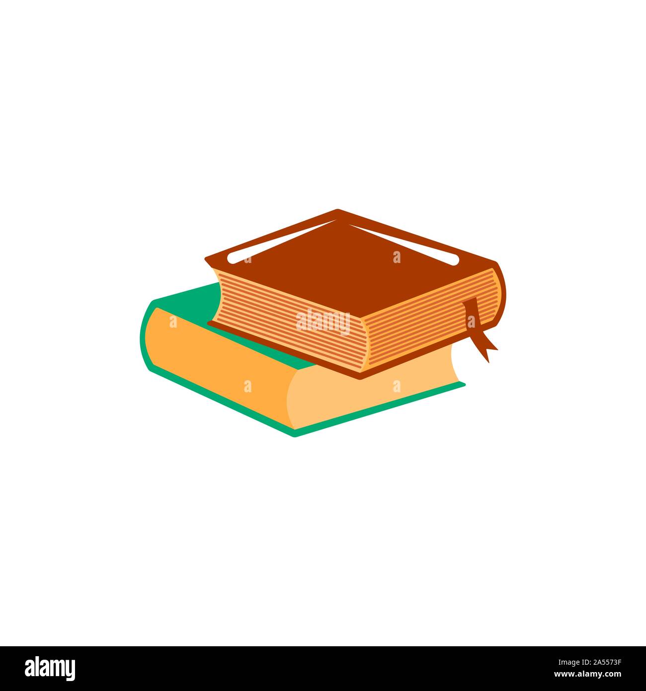 Books. Vector object shape. Colorful vector illustration Stock Vector ...