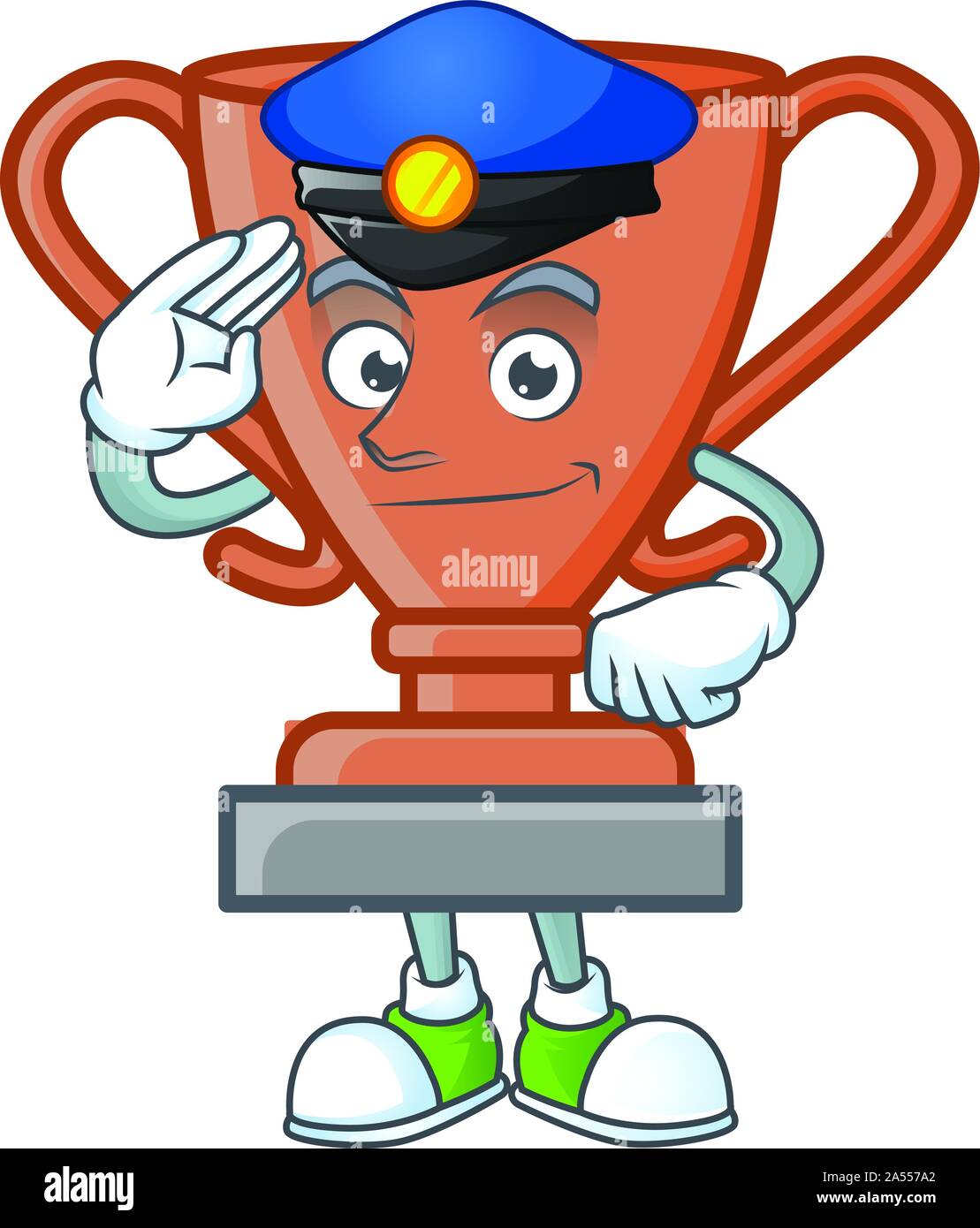 Police bronze trophy for the third winner Stock Vector Image & Art - Alamy
