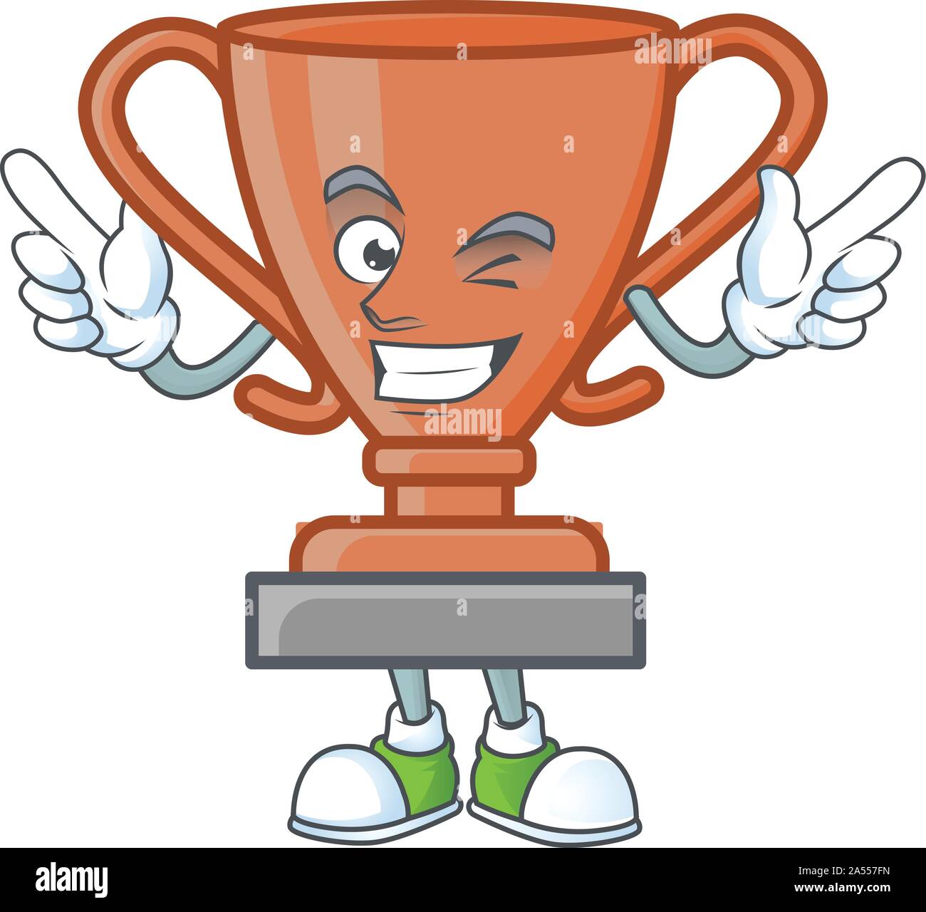 Wink cup bronze trophy for win collection Stock Vector Image & Art - Alamy