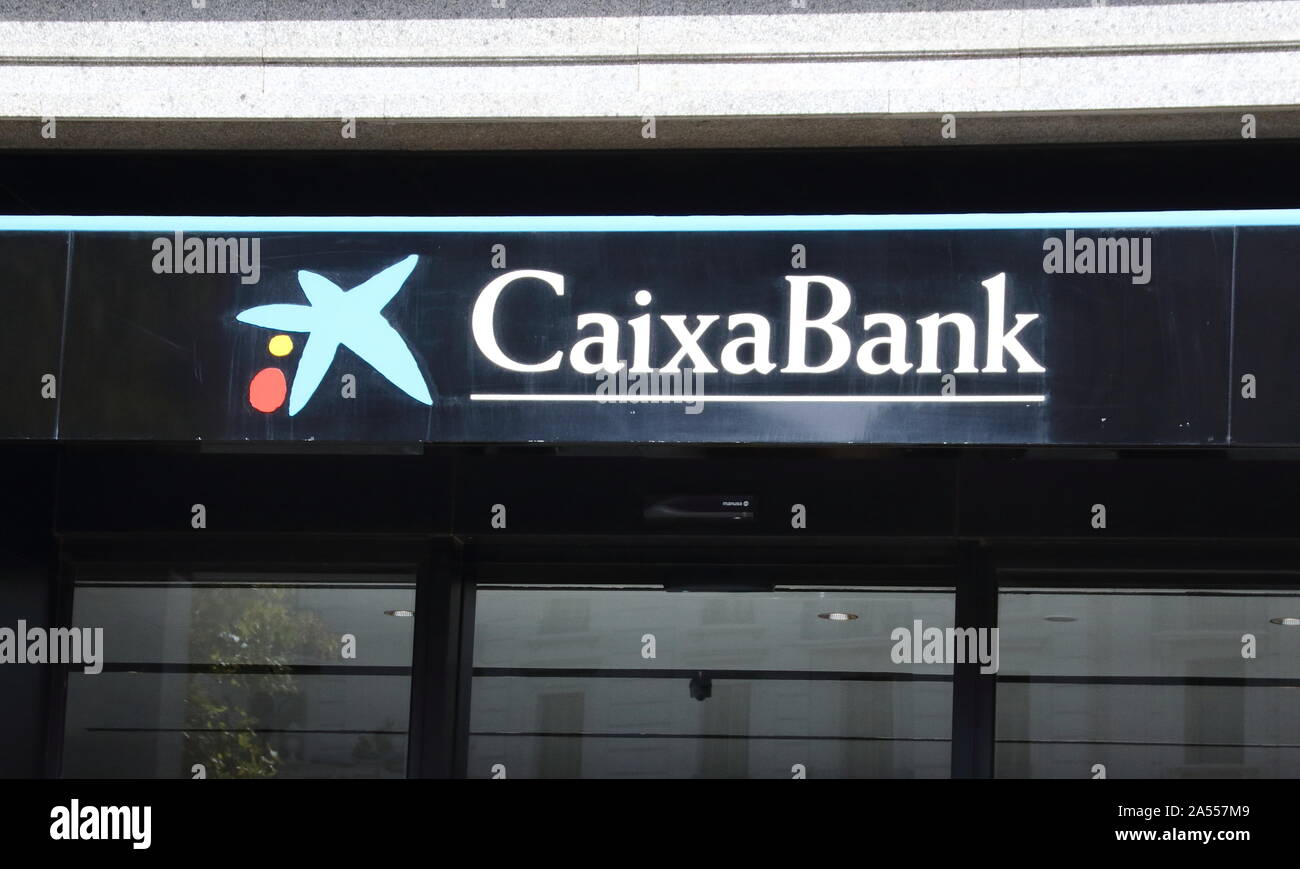 Sign caixa bank logo hi-res stock photography and images - Alamy