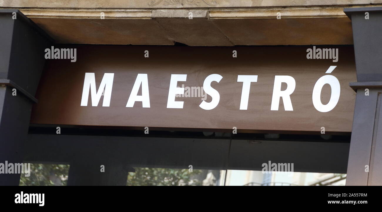 Maestro restaurant seen in Rambla de Catalunya, Barcelona Stock Photo ...