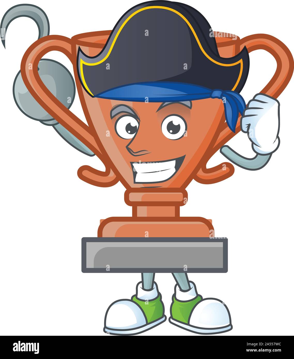 Pirate bronze trophy for the third winner Stock Vector Image & Art - Alamy