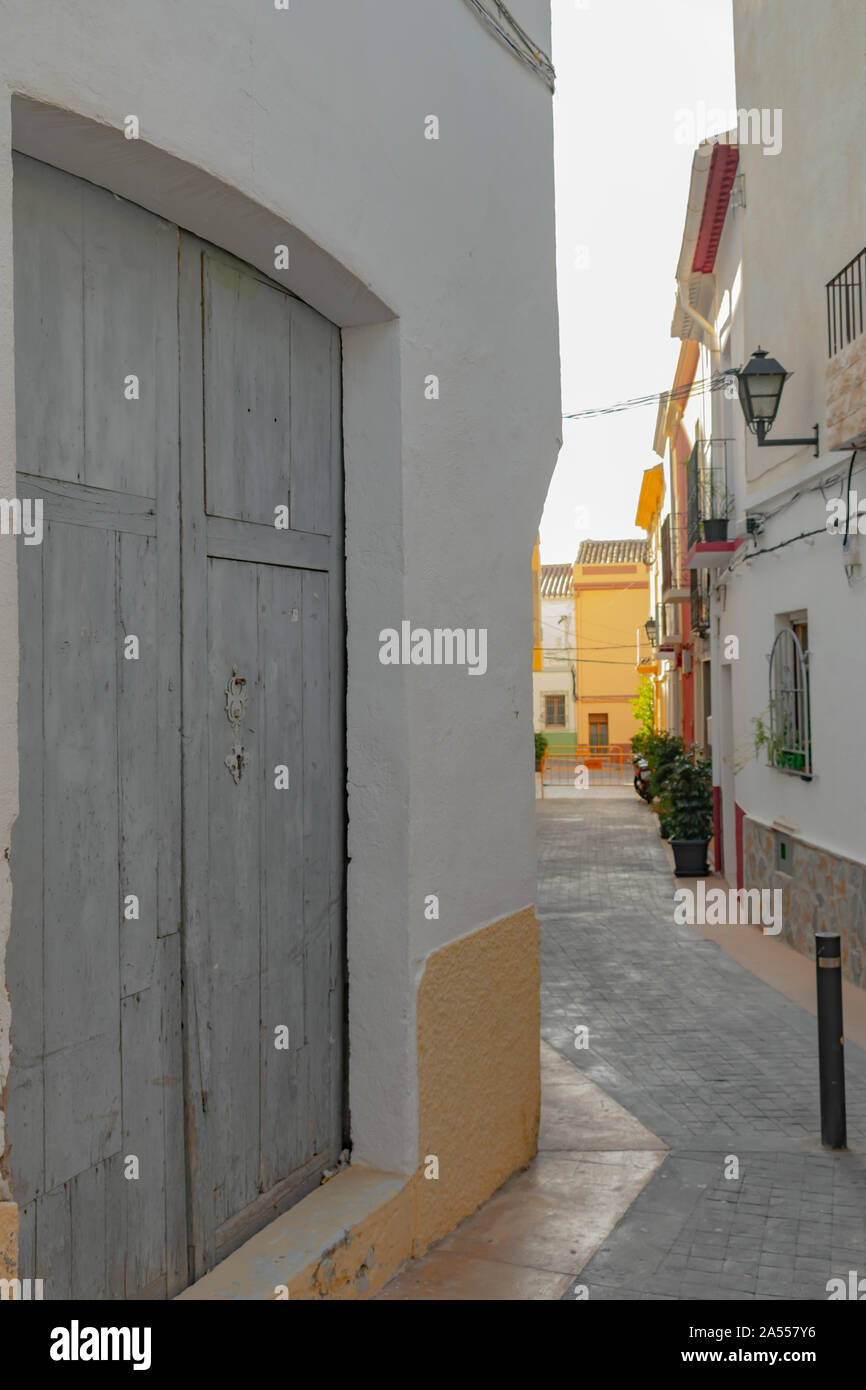 the old town of the coastal town of calpe is one of the most beautiful ...