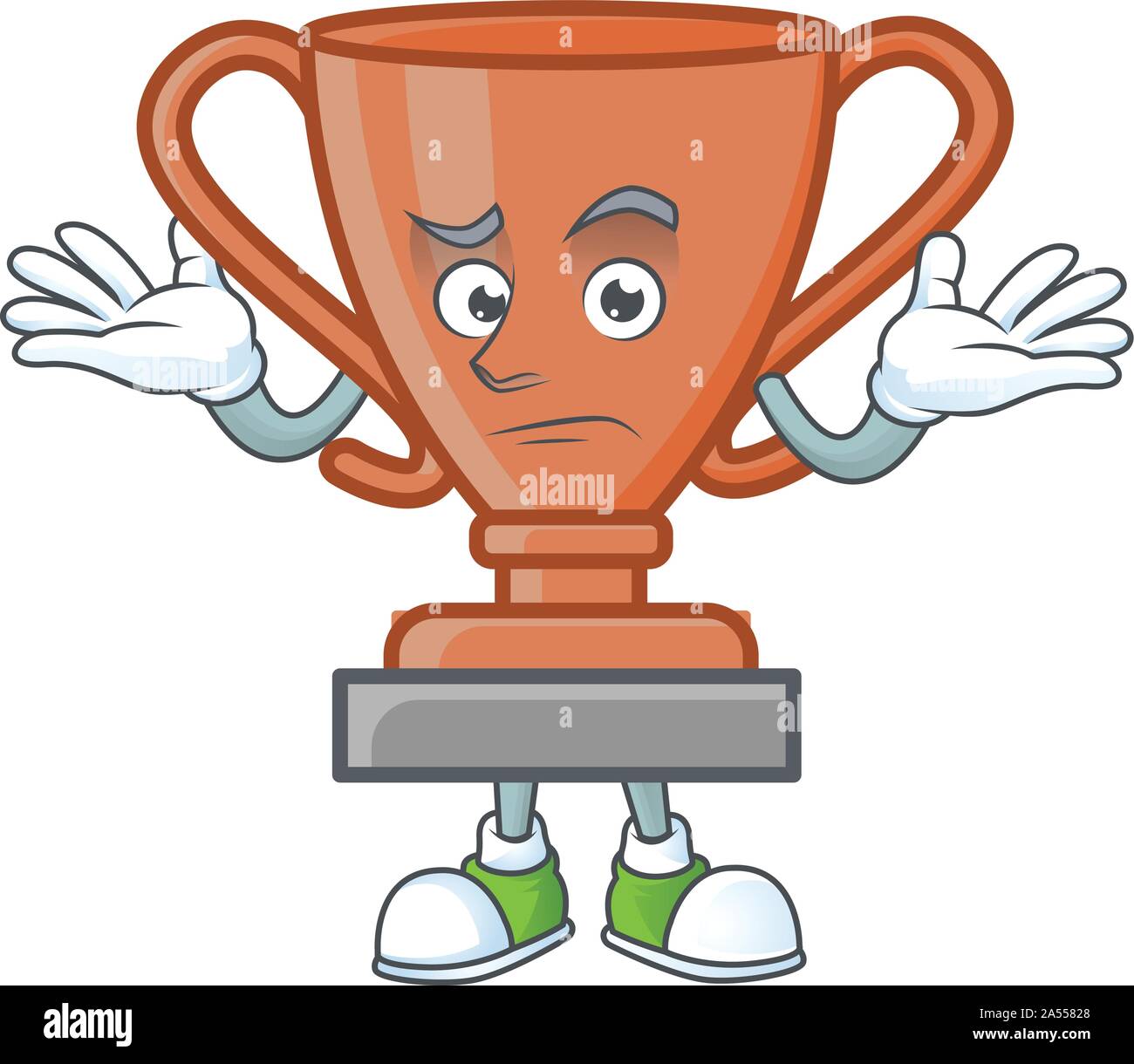 Grinning cup bronze trophy for win collection Stock Vector Image & Art ...