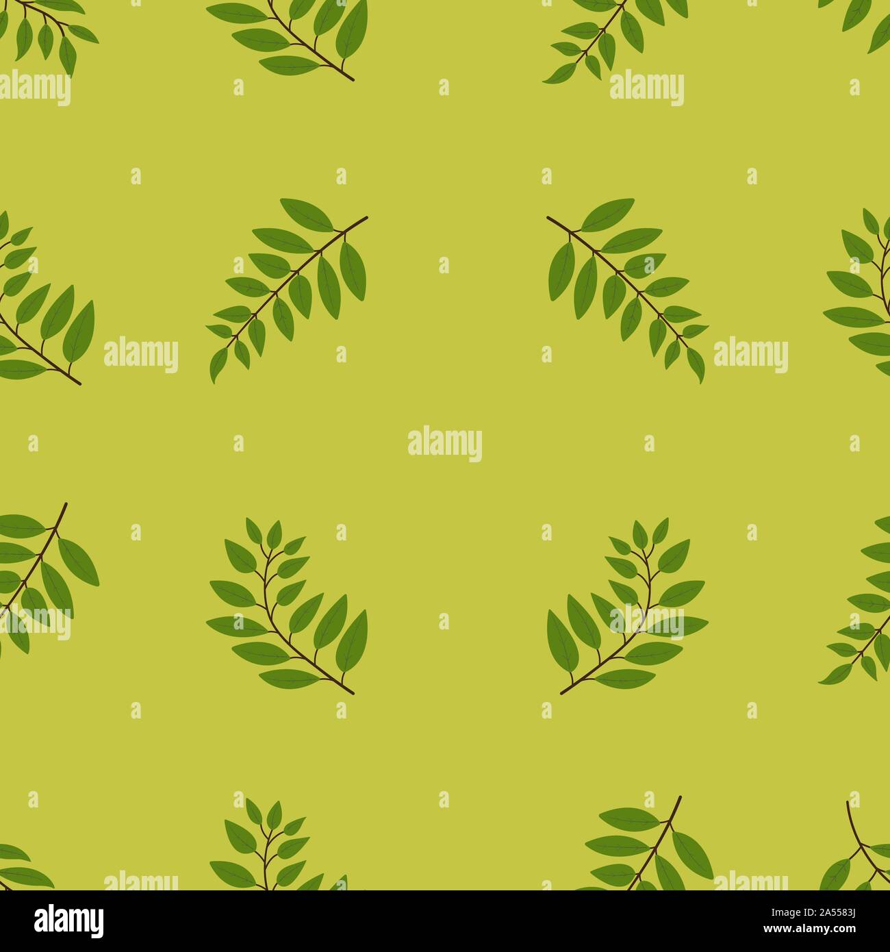 Rowan leaves pattern background vector illustration Stock Vector Image ...
