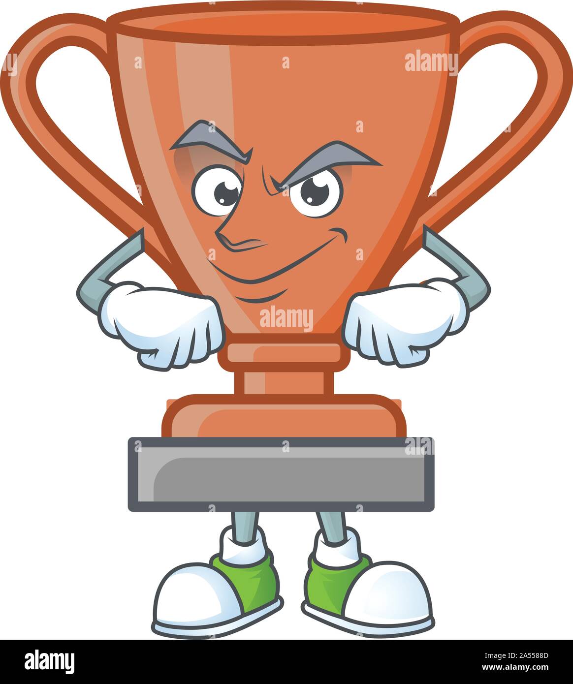 Smirking cup bronze trophy for win collection Stock Vector Image & Art ...