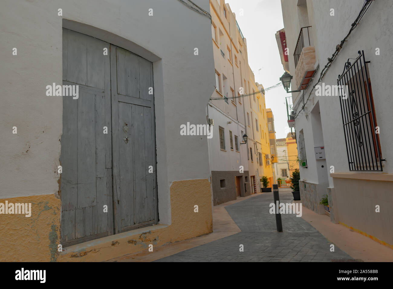 the old town of the coastal town of calpe is one of the most beautiful ...