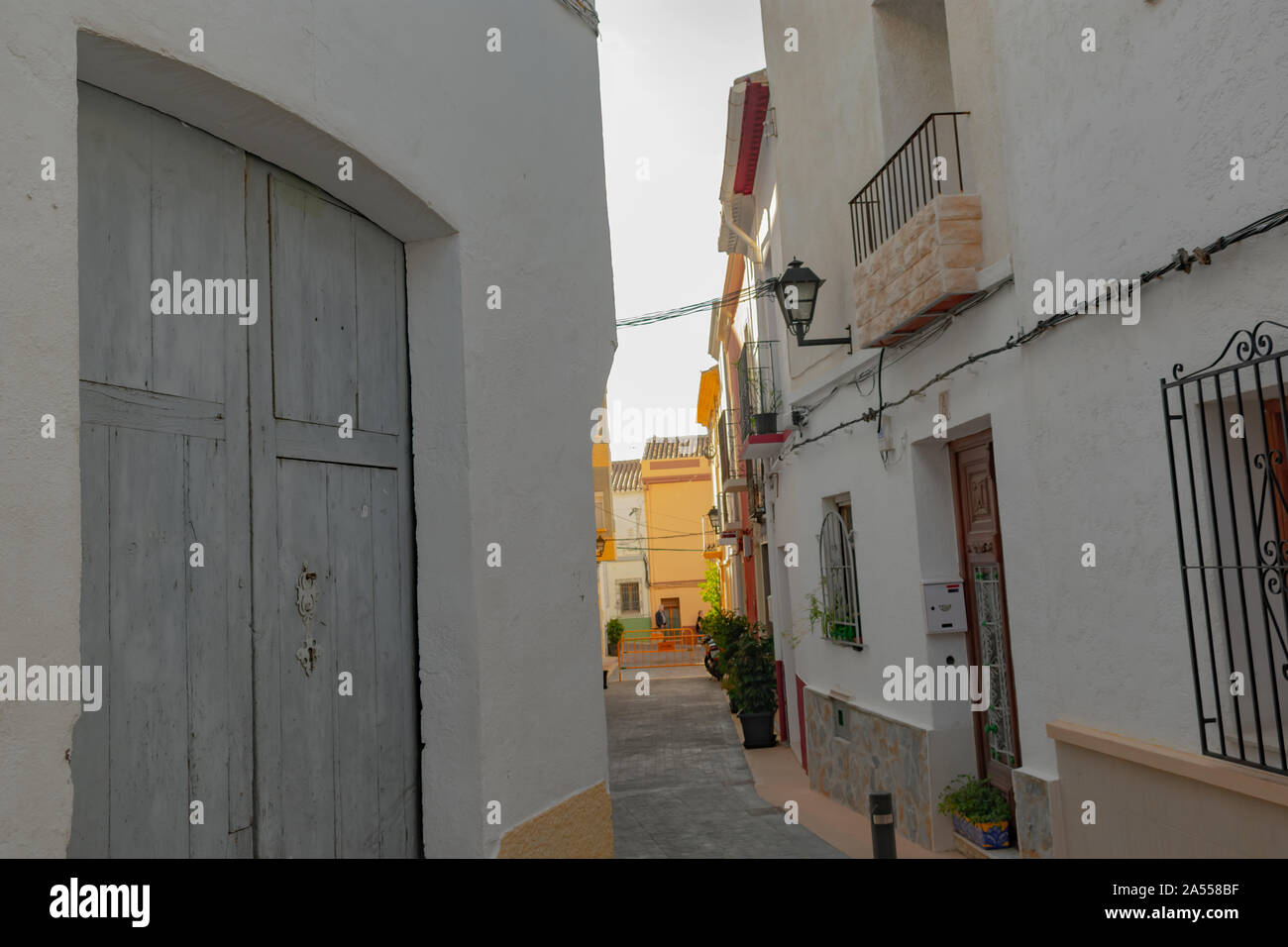 the old town of the coastal town of calpe is one of the most beautiful ...