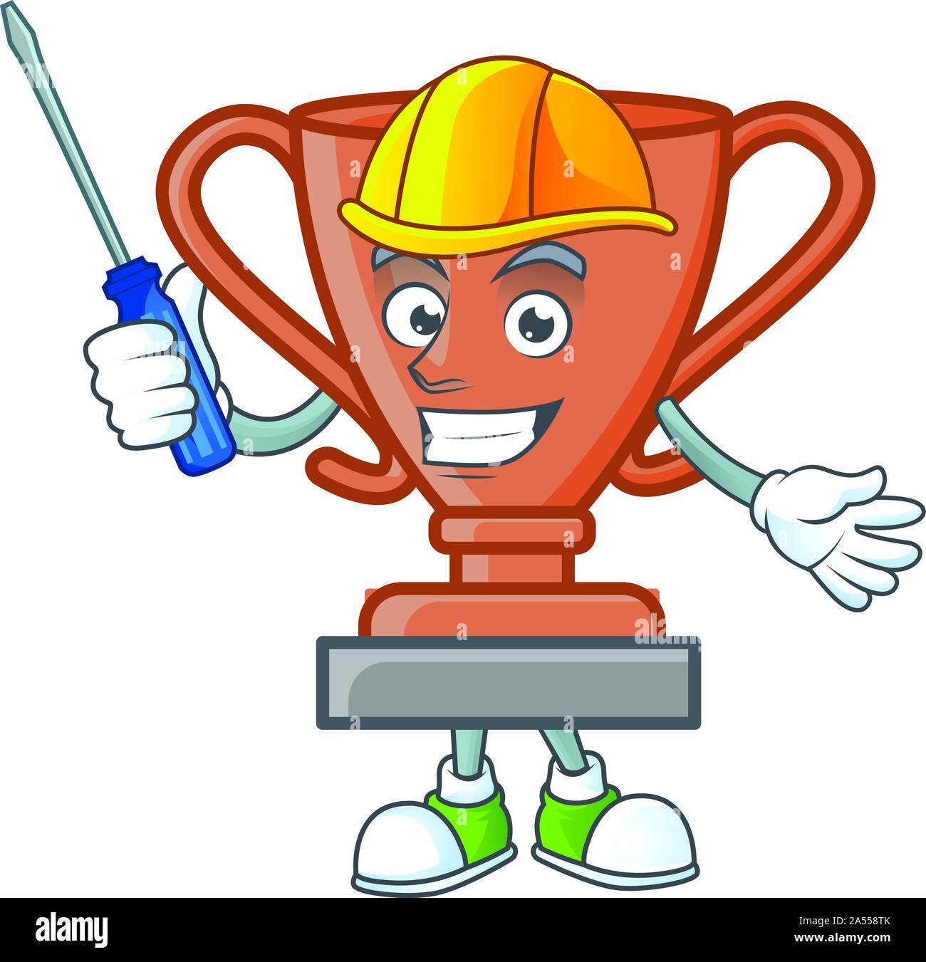 Automotive icon bronze trophy in the cartoon Stock Vector Image & Art ...