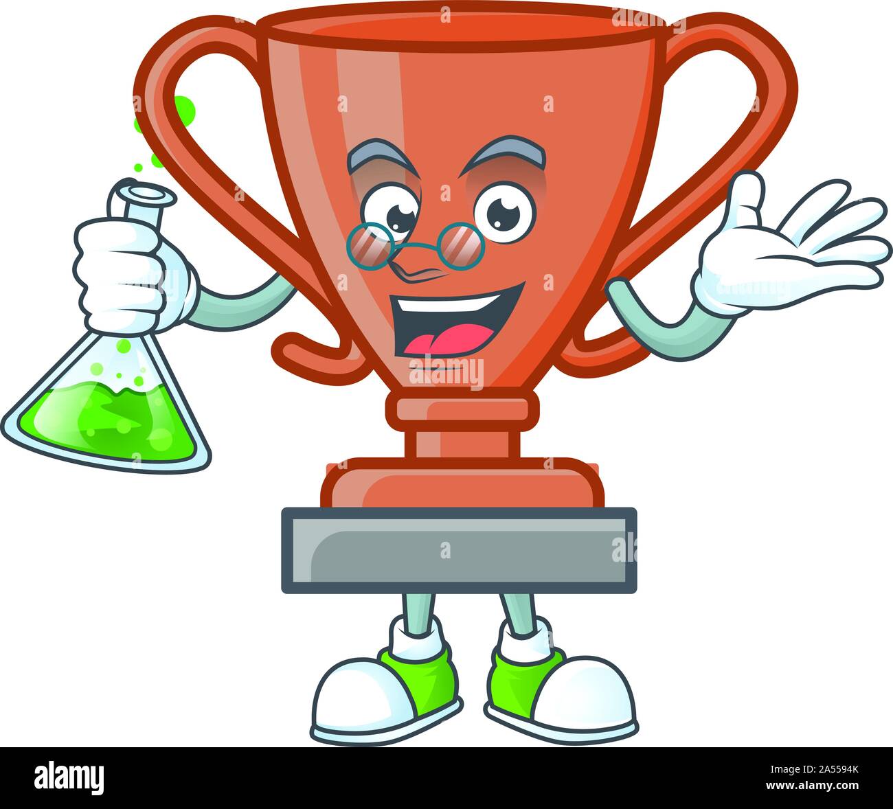 Professor cup bronze trophy for win collection Stock Vector Image & Art ...