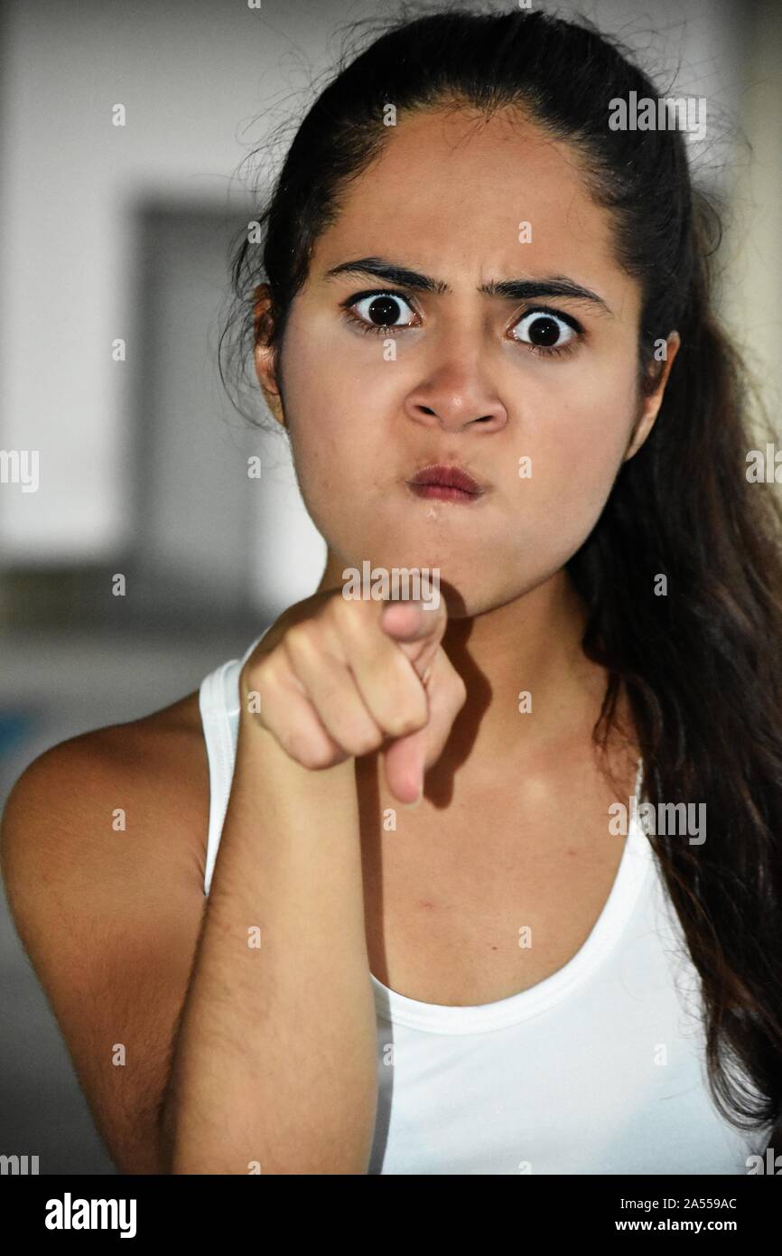 An Upset Cute Person Stock Photo - Alamy