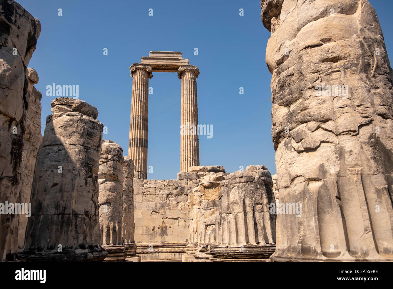 Temple of Apollo at Didyma. Apollon temple - Ruins of the Temple of ...