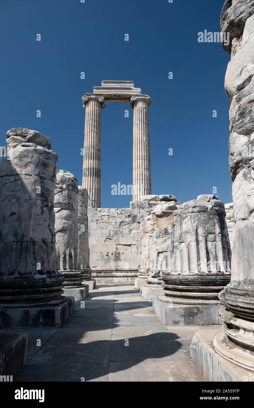 Temple of Apollo at Didyma. Apollon temple - Ruins of the Temple of ...