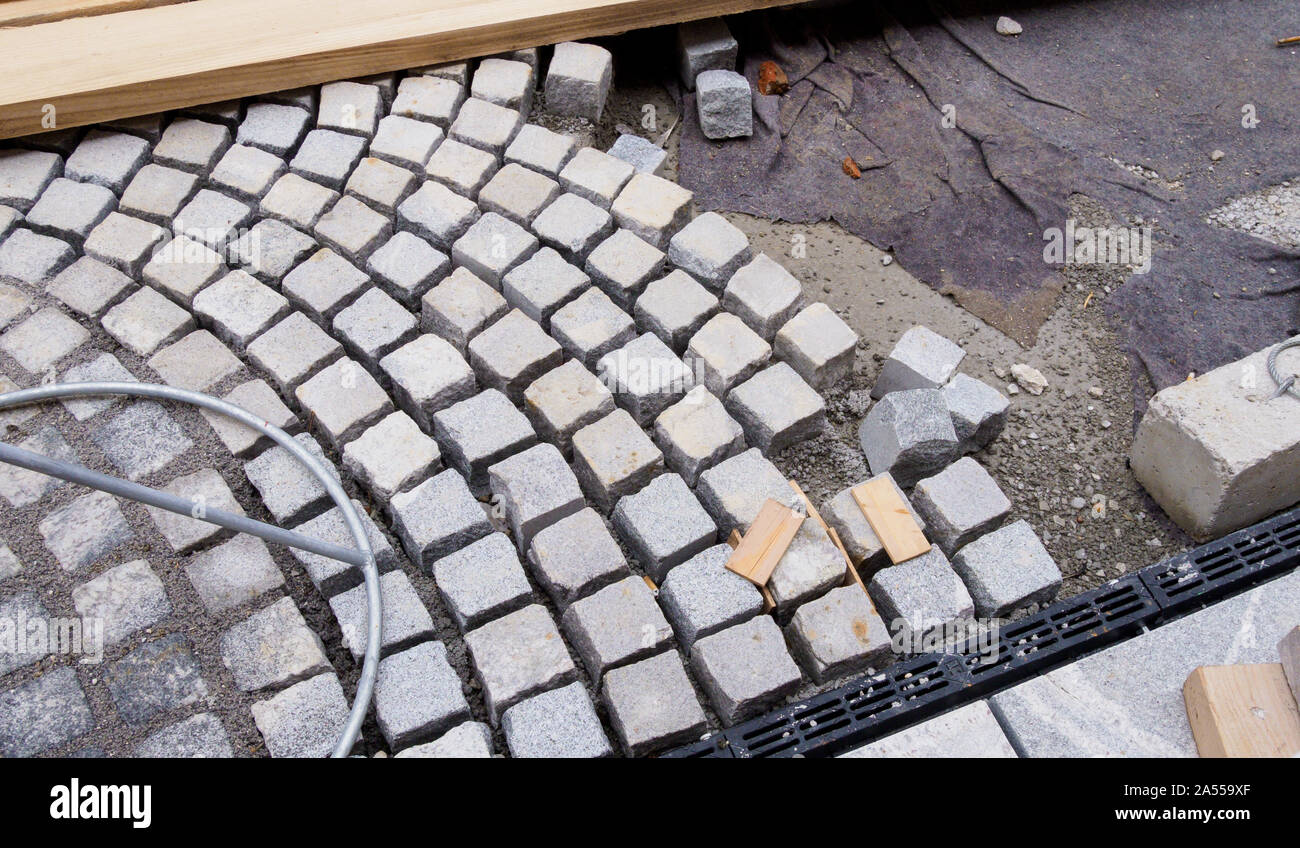 Block stone pavement hi-res stock photography and images - Alamy