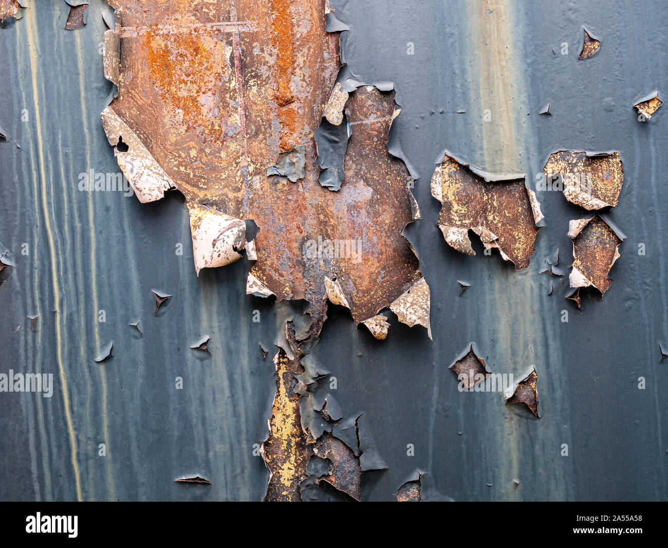 Peeling paint & rust Stock Photo - Alamy