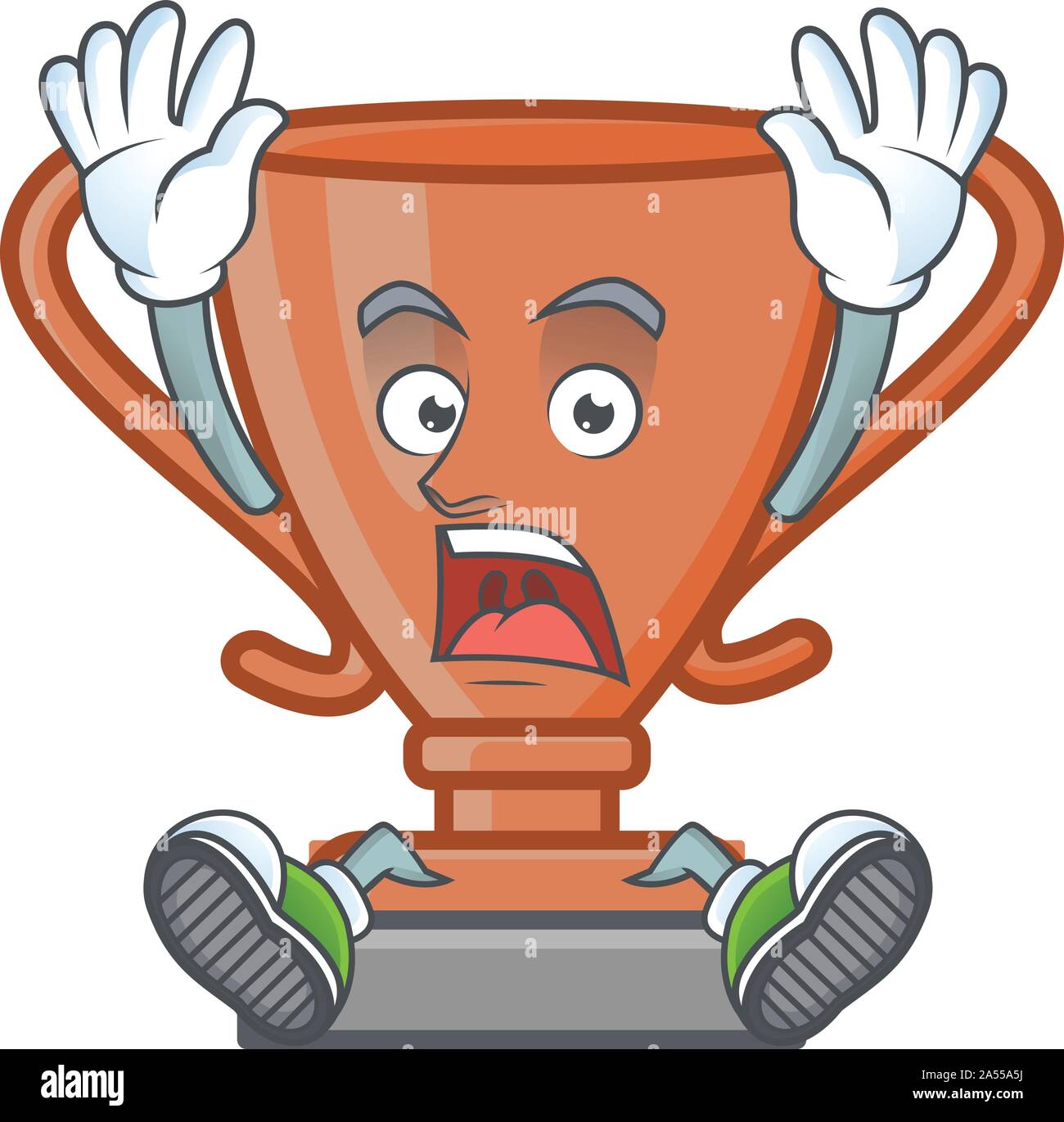 Successful cup bronze trophy for win collection Stock Vector Image ...