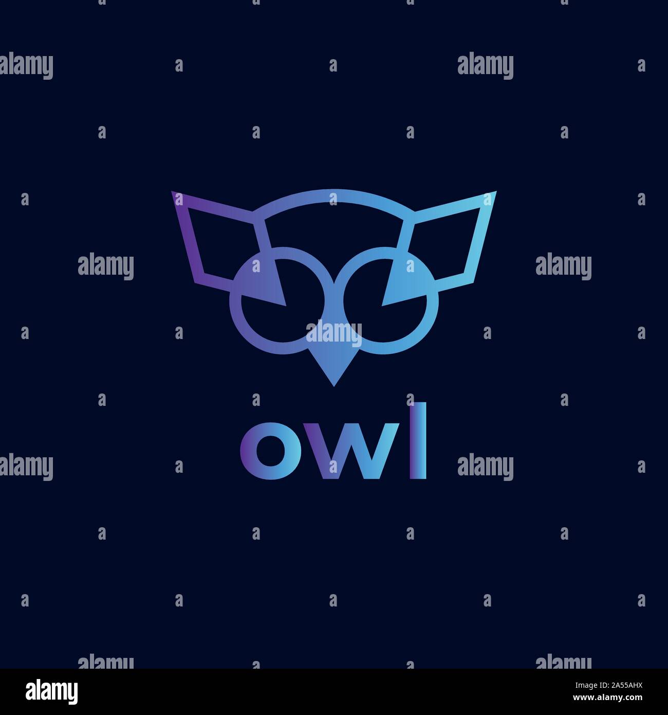 Owl vector logo. Owl emblem. Owl icon Stock Vector Image & Art - Alamy