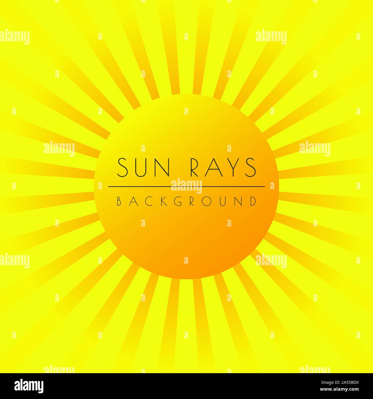 Sun or summer sunburst. Yellow orange shiny Ray Beam background. Stock ...