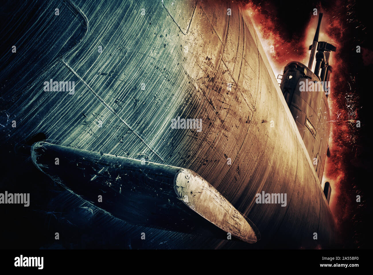 war submarine disaster Stock Photo - Alamy
