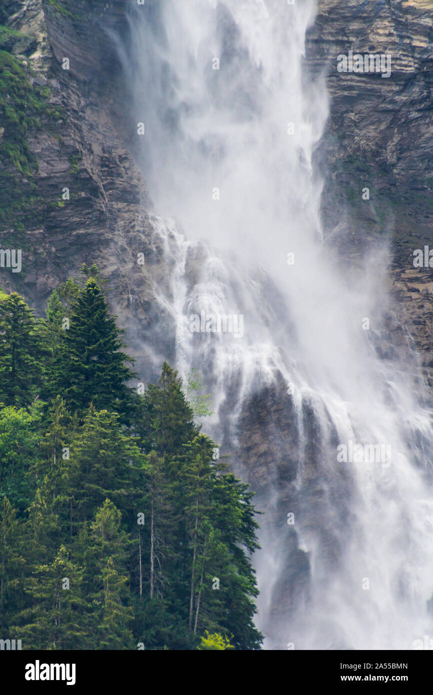 Waterfall in Switzerland Stock Photo - Alamy