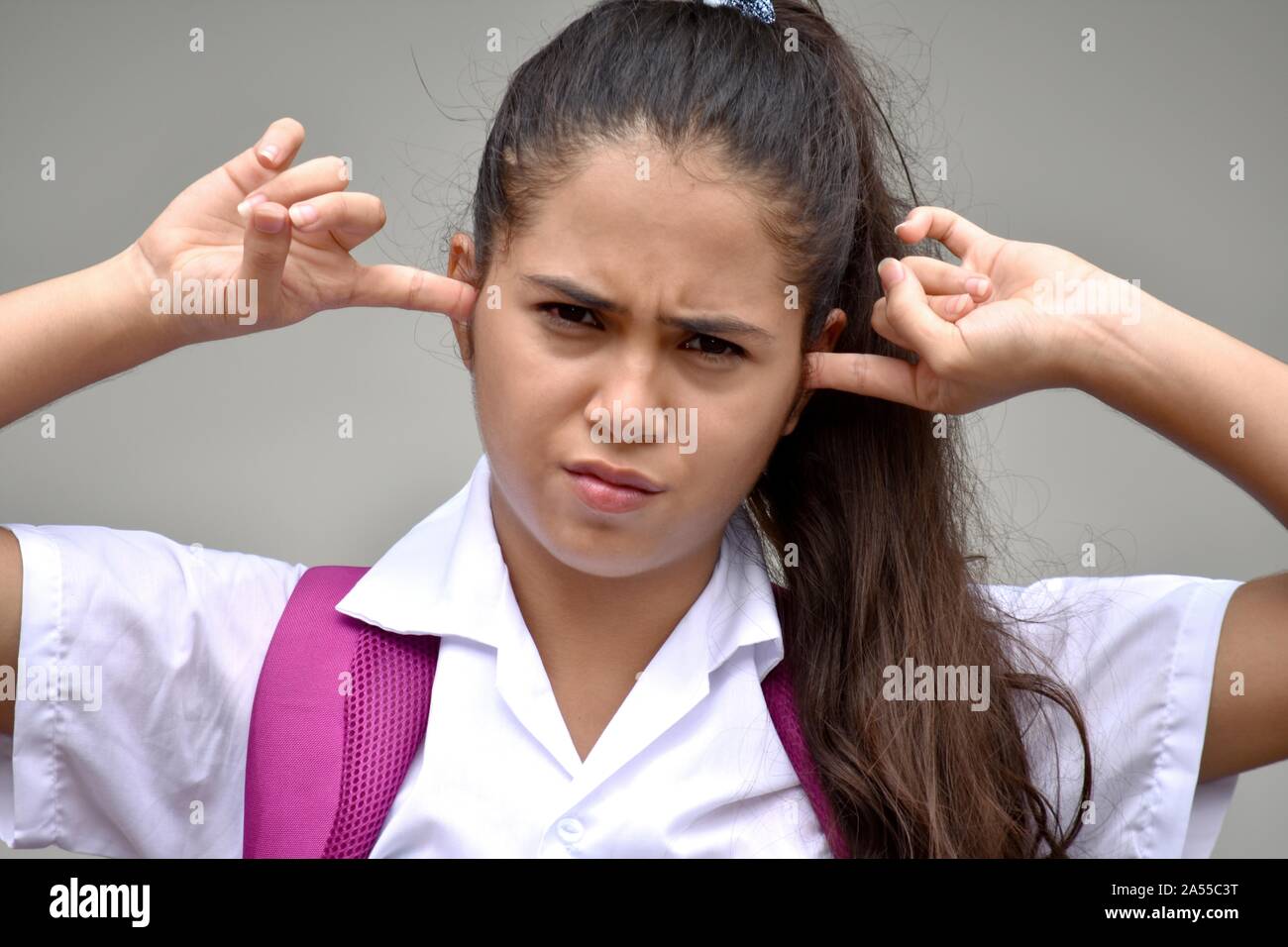 Quiet School Girl Stock Photo - Alamy