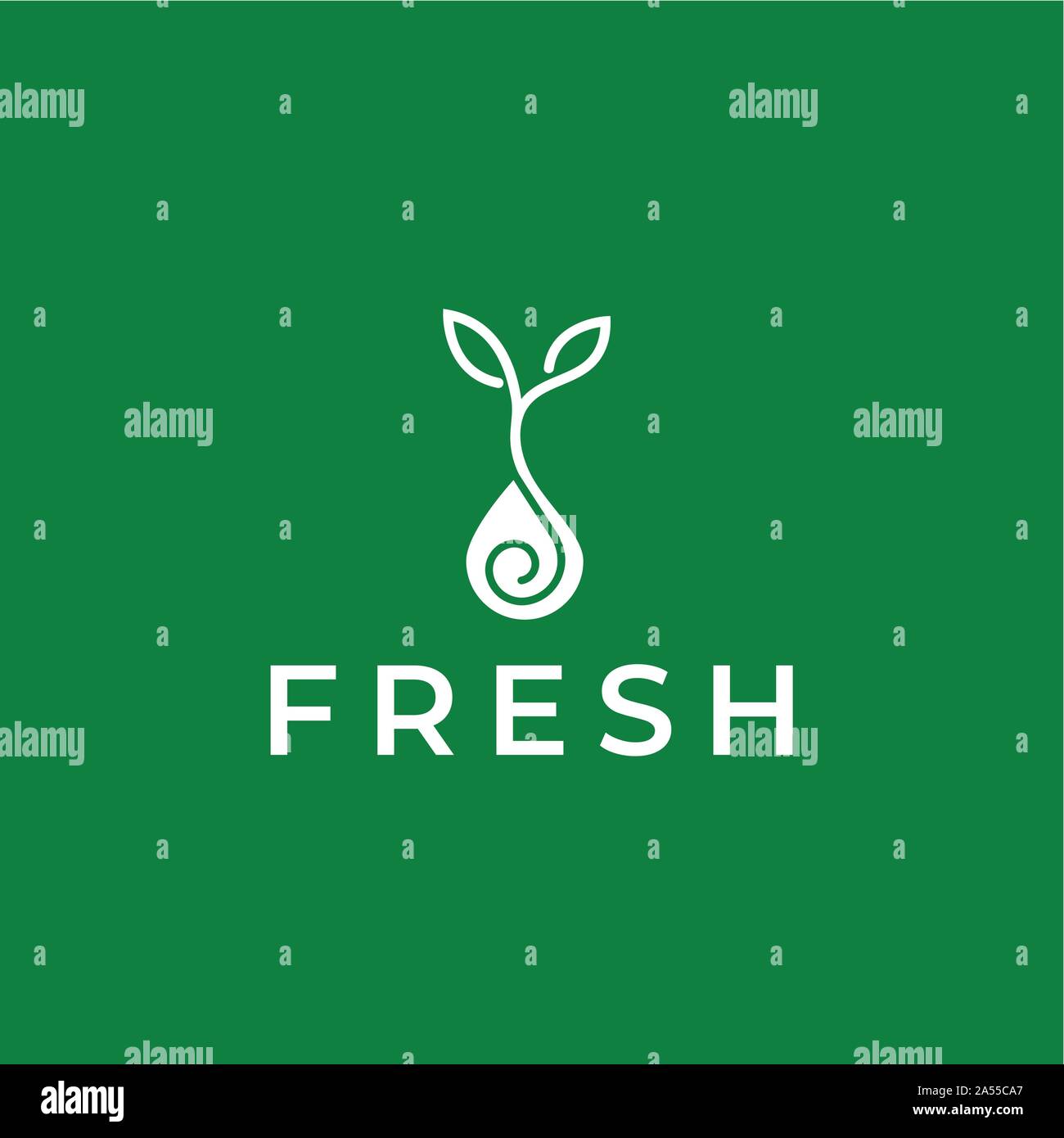 Fresh fruits vector logo. Fresh fruit illustration Stock Vector Image ...