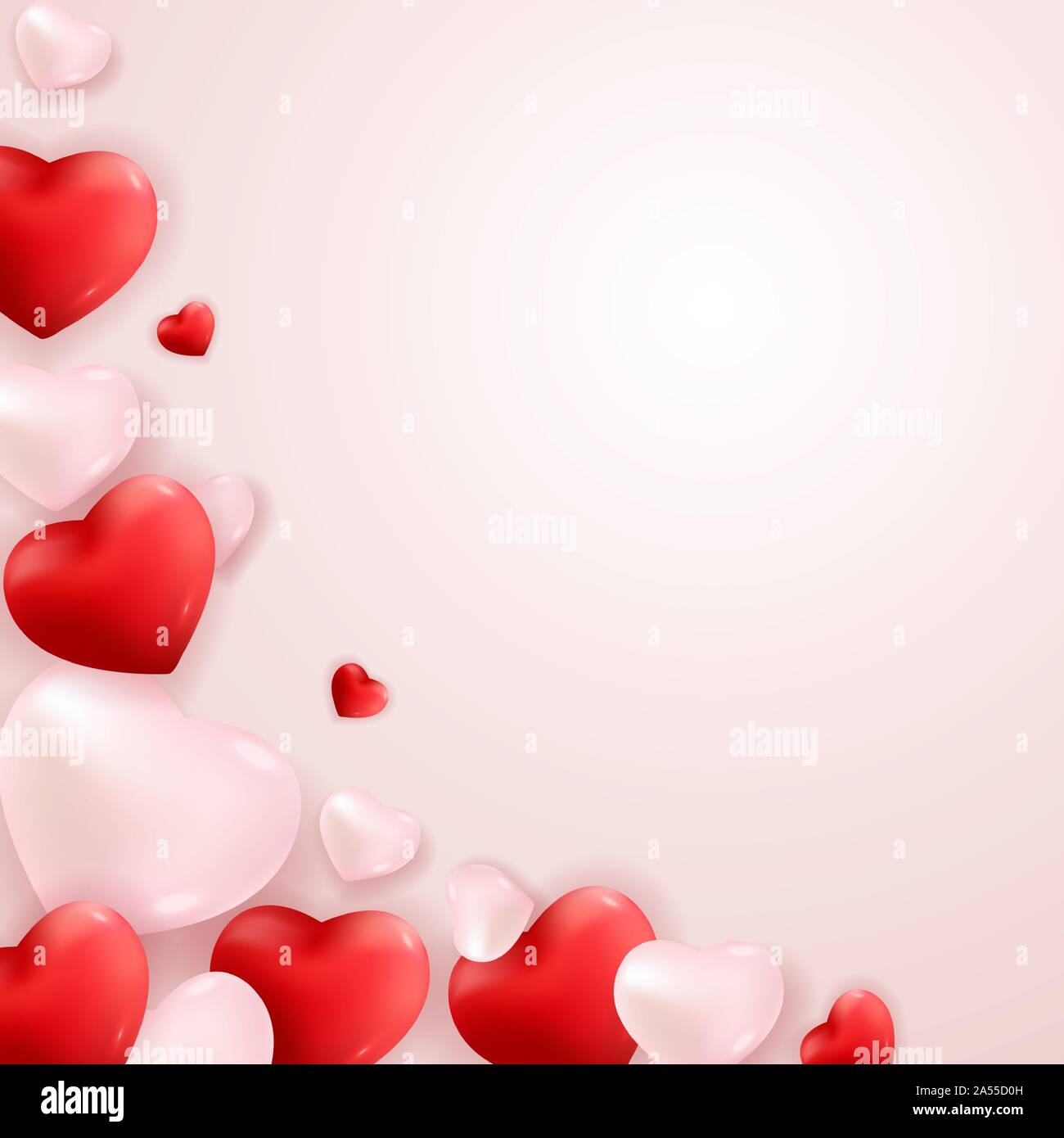 Valentine's Day Love and Feelings Background Design. Vector ...