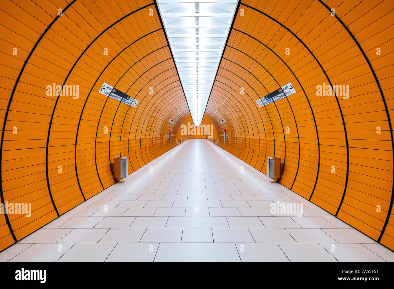 An image of the Munich Metro system, an underground rapid transit ...