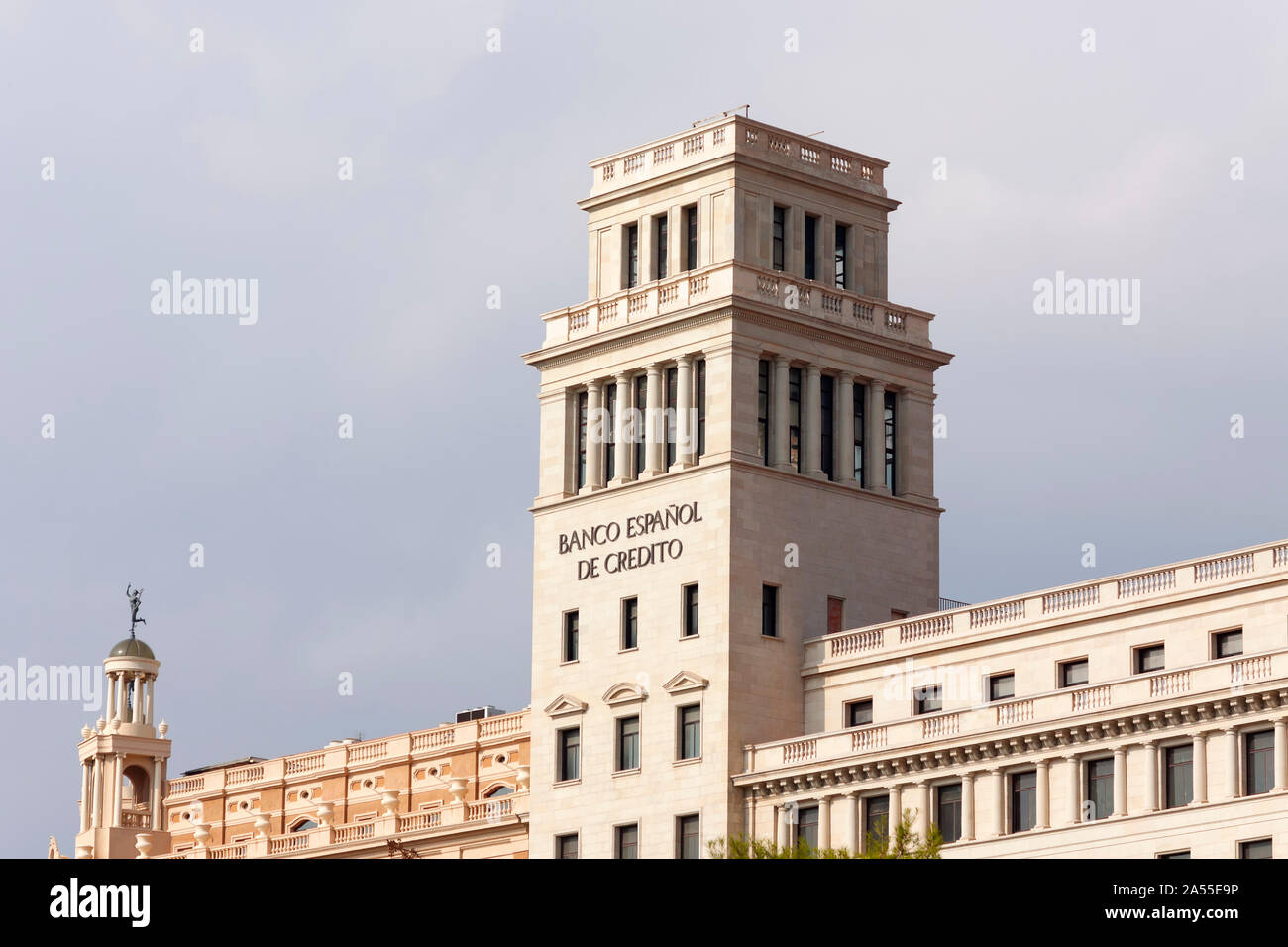 Banesto in Barcelona Stock Photo - Alamy
