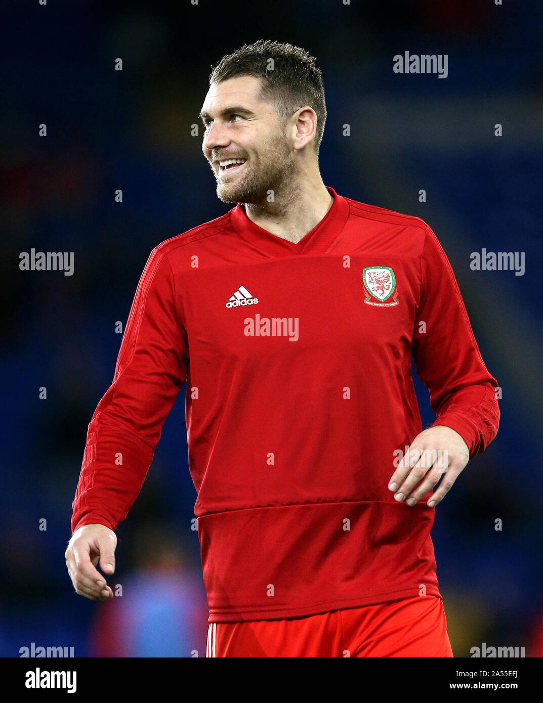 Wales' Sam Vokes Stock Photo - Alamy